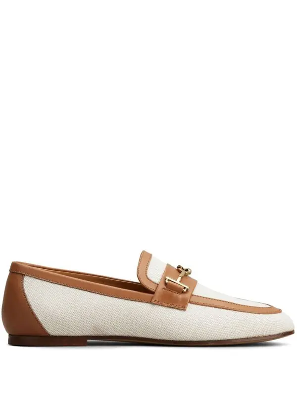 TOD'S Two-tone Chain Loafers