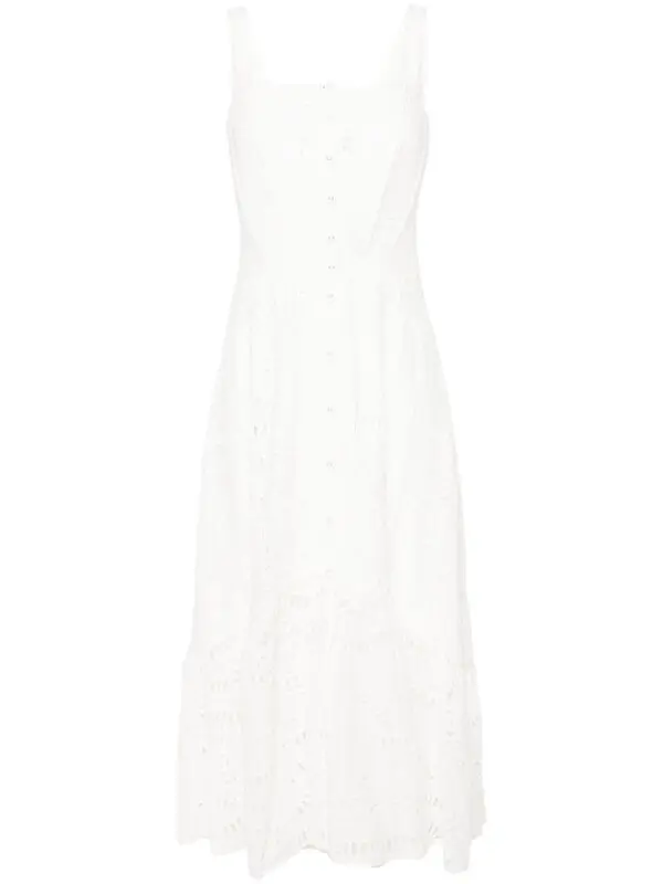 Charo Ruiz Ibiza Nissy Embroidered Maxi Dress - White