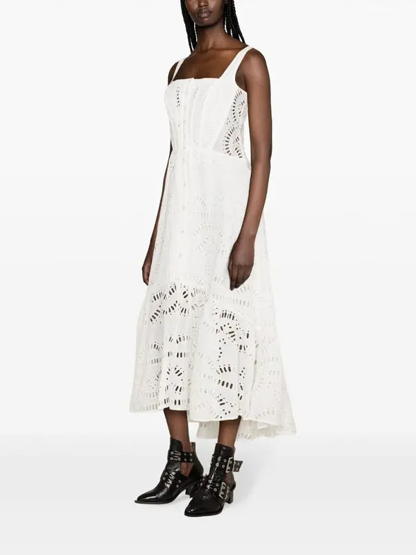 Charo Ruiz Ibiza Nissy Embroidered Maxi Dress - White