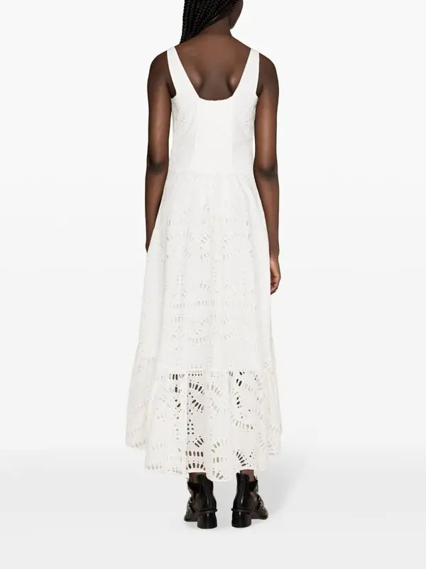 Charo Ruiz Ibiza Nissy Embroidered Maxi Dress - White