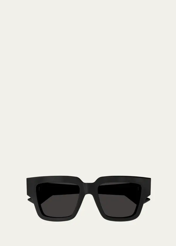 Bottega Veneta Engraved Logo Acetate Cat Eye Sunglasses