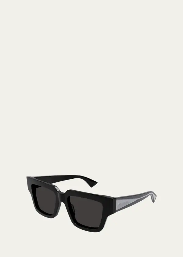 Bottega Veneta Engraved Logo Acetate Cat Eye Sunglasses