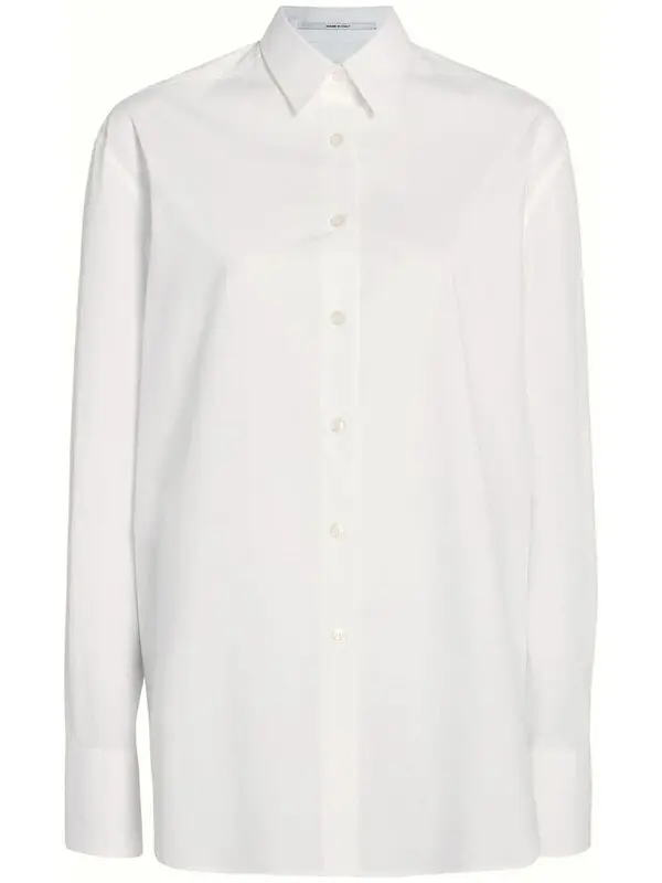 Another Tomorrow Organic Cotton Shirt - White