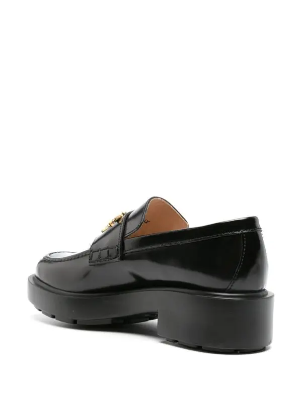 Pinko Love Birds Leather Loafers