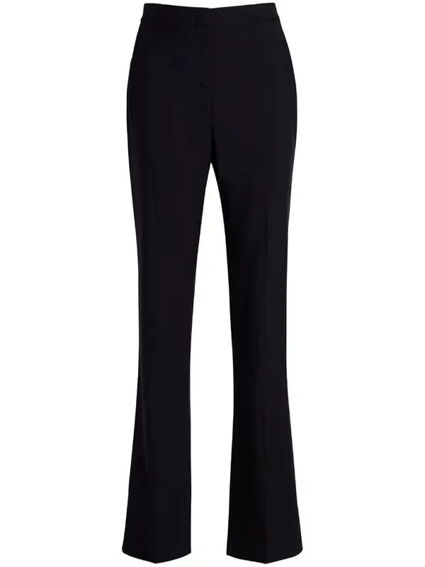 Another Tomorrow Slim-cut Tailored Trousers - Black