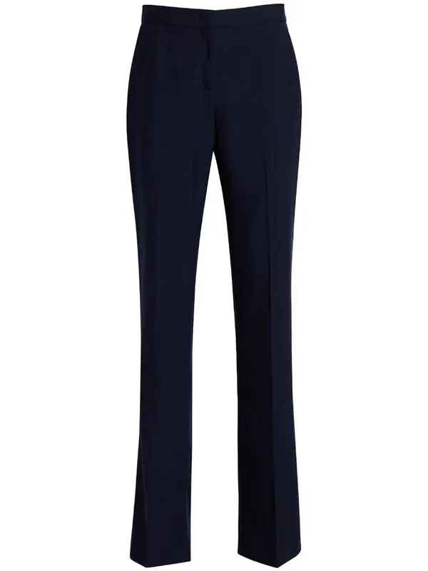Another Tomorrow Slim-cut Tailored Trousers