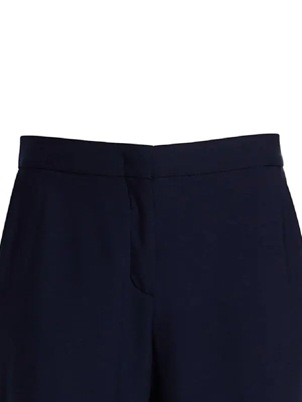 Another Tomorrow Slim-cut Tailored Trousers
