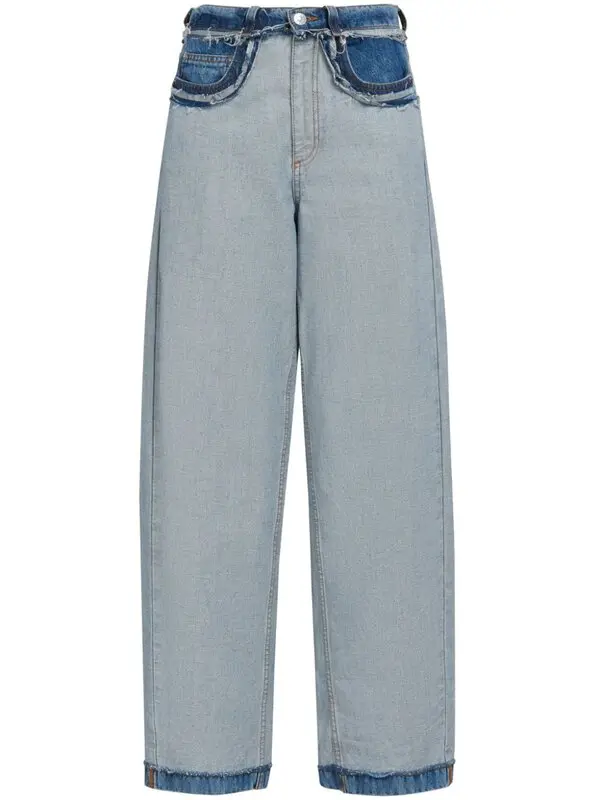 Marni Panelled Wide-leg Jeans