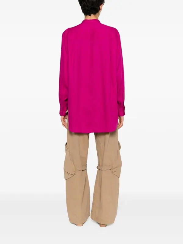 MARANT ETOILE Britten Embroidered-detail Shirt - Pink