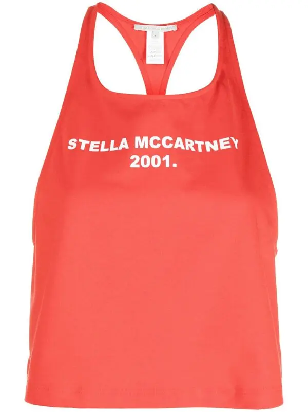 Stella McCartney Logo-print Tank Top - Red