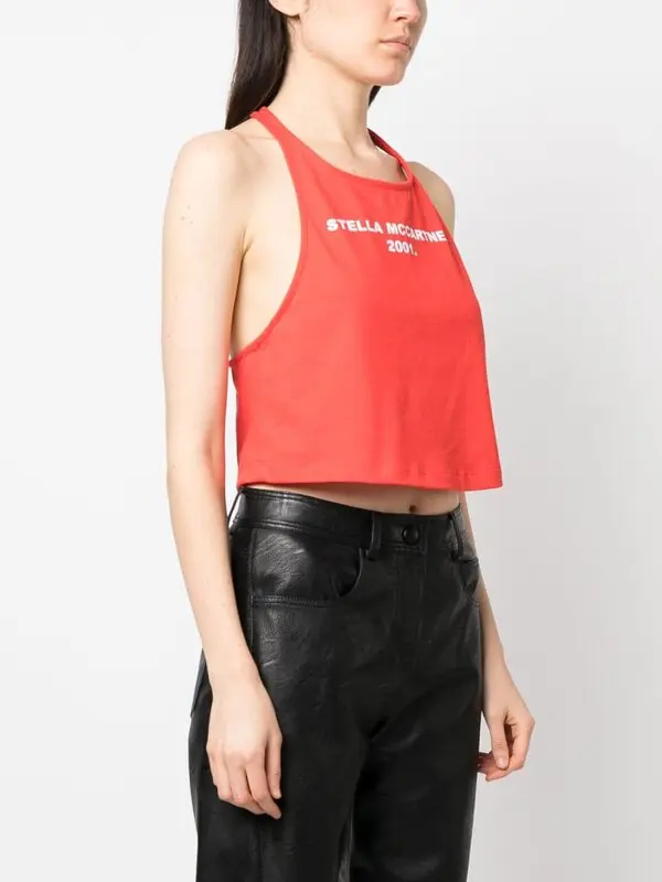 Stella McCartney Logo-print Tank Top - Red
