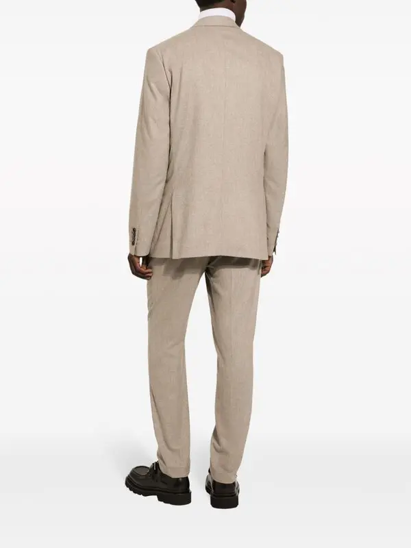 Dolce & Gabbana Pressed-crease Trousers - Neutrals