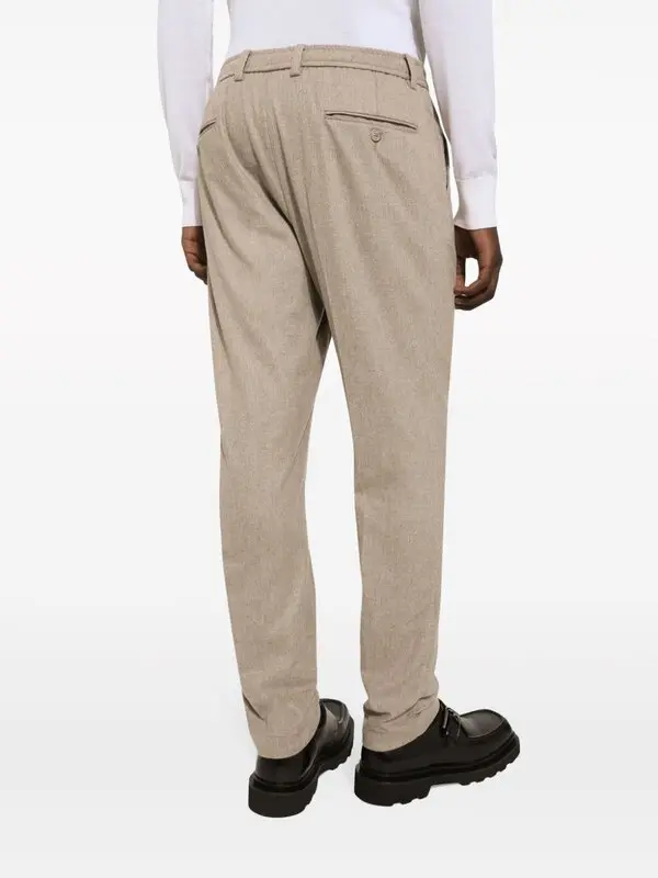 Dolce & Gabbana Pressed-crease Trousers - Neutrals