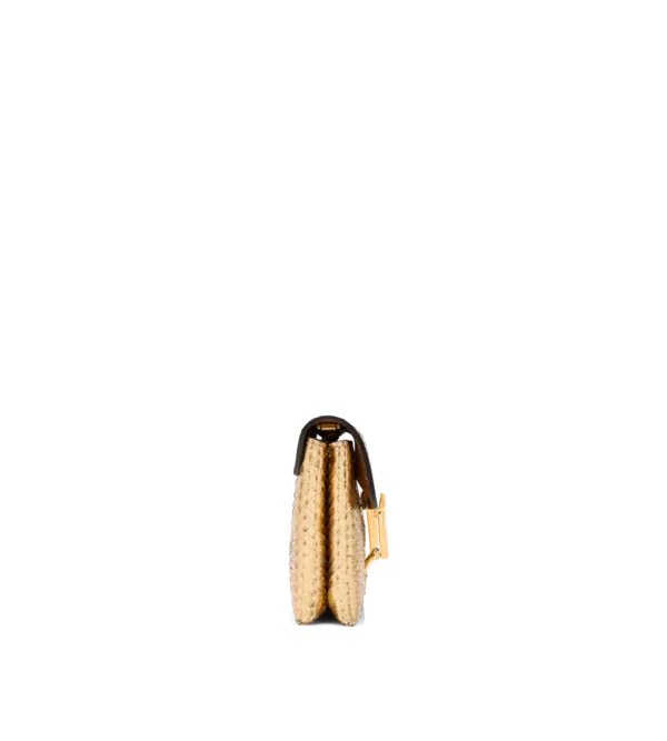 TOM FORD Laminated Stamped Python Leather Monarch Mini Bag