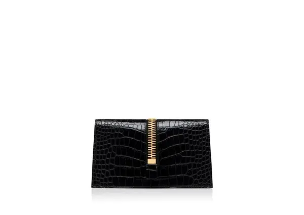 TOM FORD Stamped Croc Leather Jennifer Mini Bag On Chain