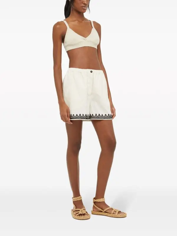Alanui Akasha Cotton-blend Shorts
