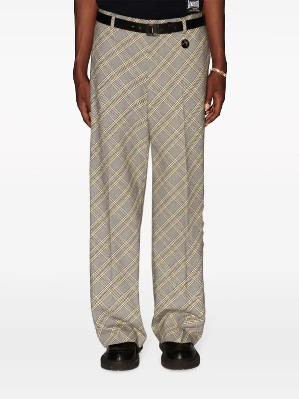 AMBUSH Checked Straight-leg Trousers