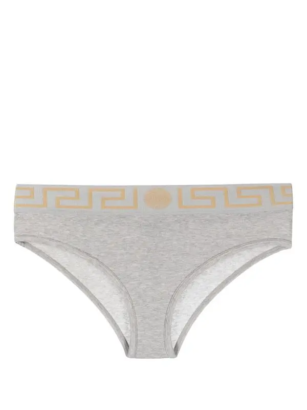 Versace Medusa-jacquard Jersey Briefs - Grey