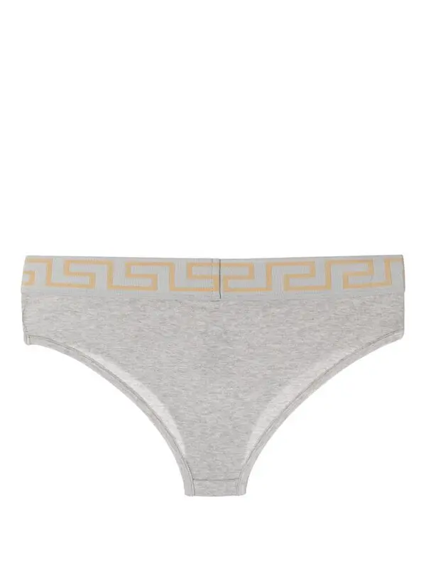 Versace Medusa-jacquard Jersey Briefs - Grey