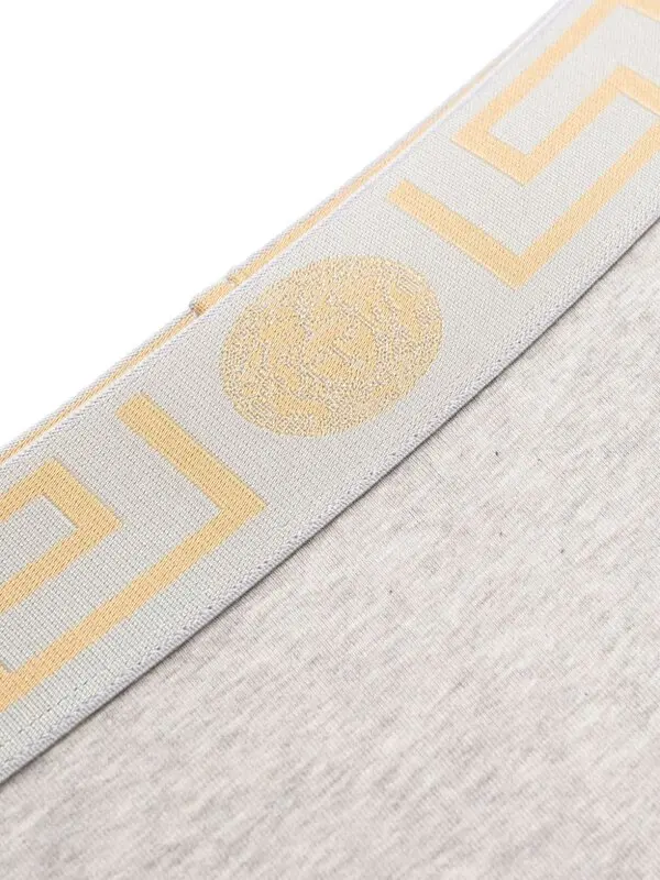 Versace Medusa-jacquard Jersey Briefs - Grey