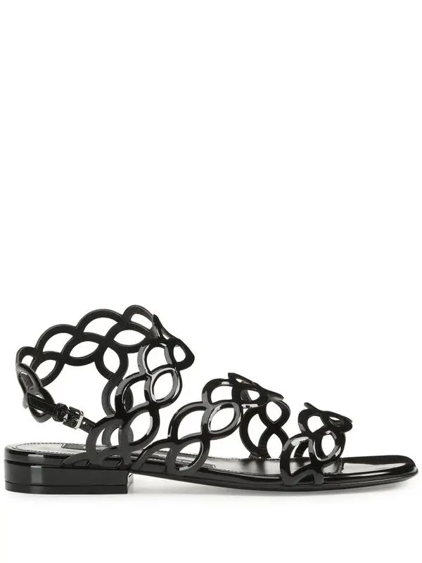 SERGIO ROSSI Sr Mermaid Leather Sandals