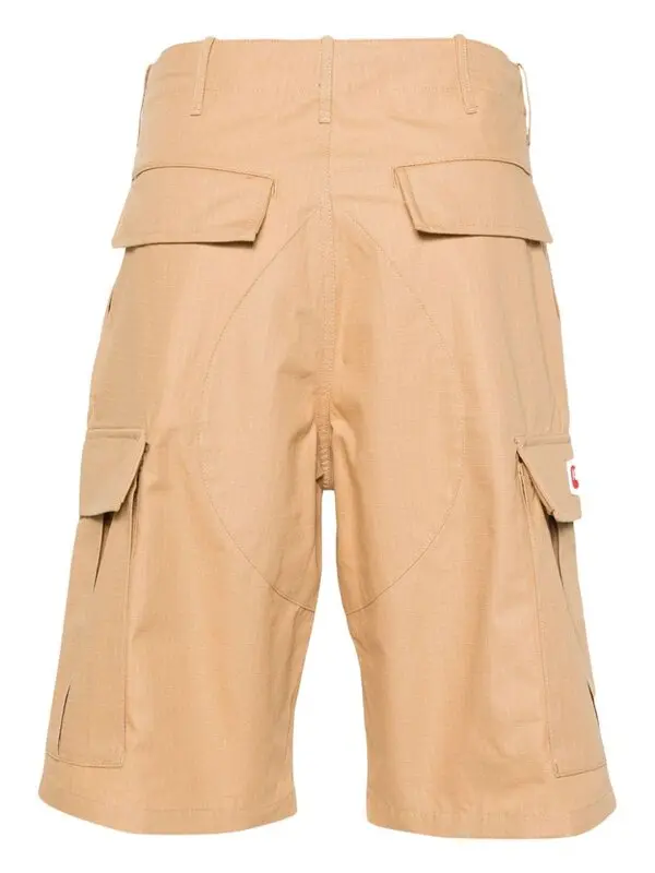 Kenzo Mid-rise Cargo Shorts - Brown