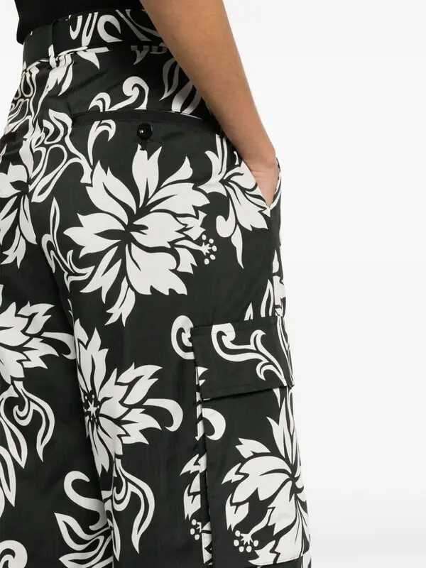Sacai Floral-print Palazzo Trousers