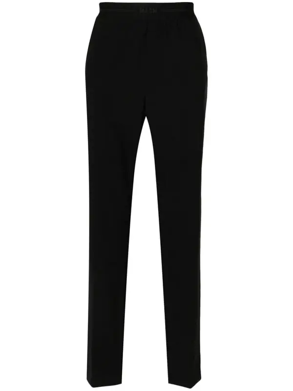 MSGM Logo-waistband Tapered Trousers