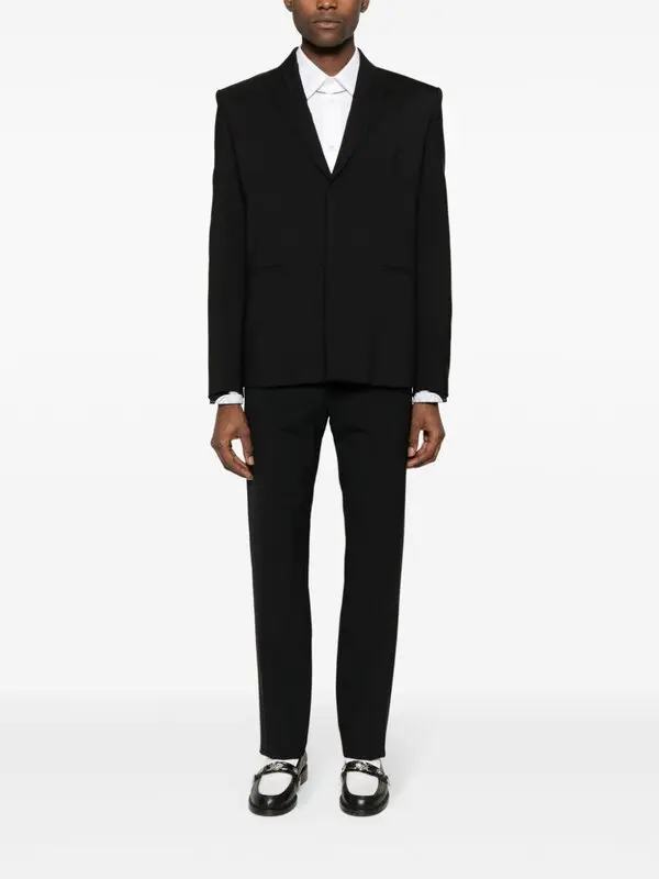 MSGM Logo-waistband Tapered Trousers