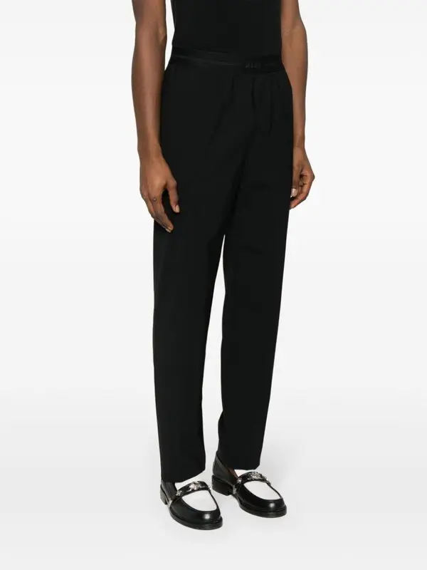 MSGM Logo-waistband Tapered Trousers