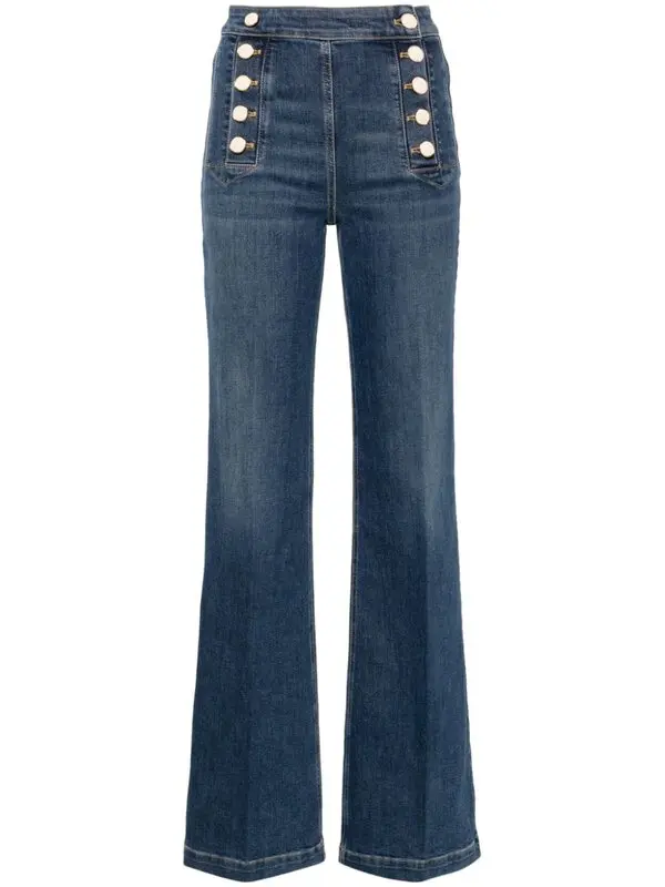 Elisabetta Franchi High-rise Bootcut Jeans