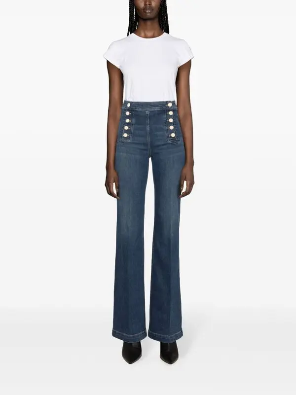 Elisabetta Franchi High-rise Bootcut Jeans