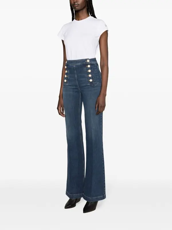 Elisabetta Franchi High-rise Bootcut Jeans