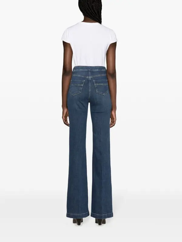 Elisabetta Franchi High-rise Bootcut Jeans