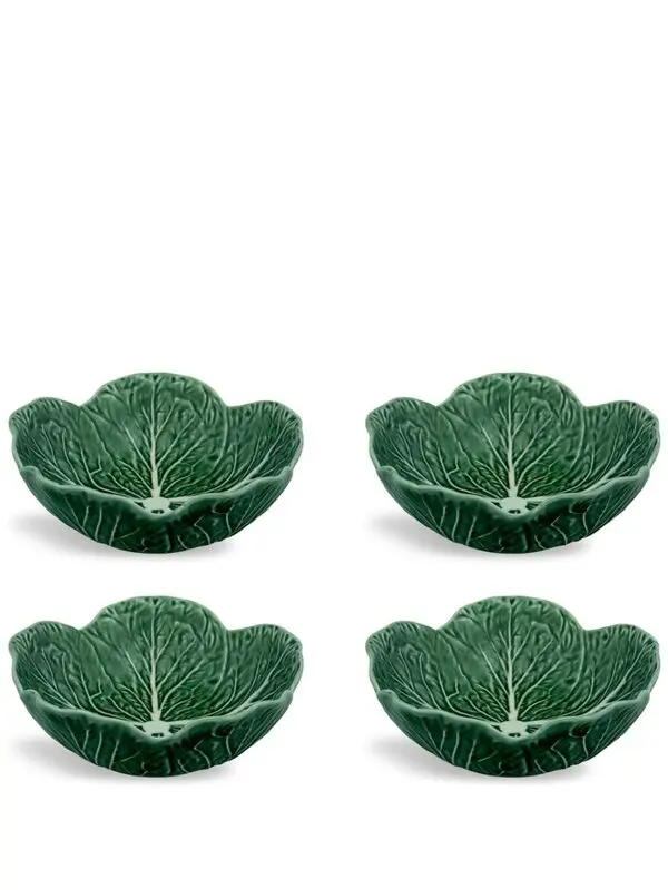 BORDALLO PINHEIRO Couve Ceramic Bowls - Green