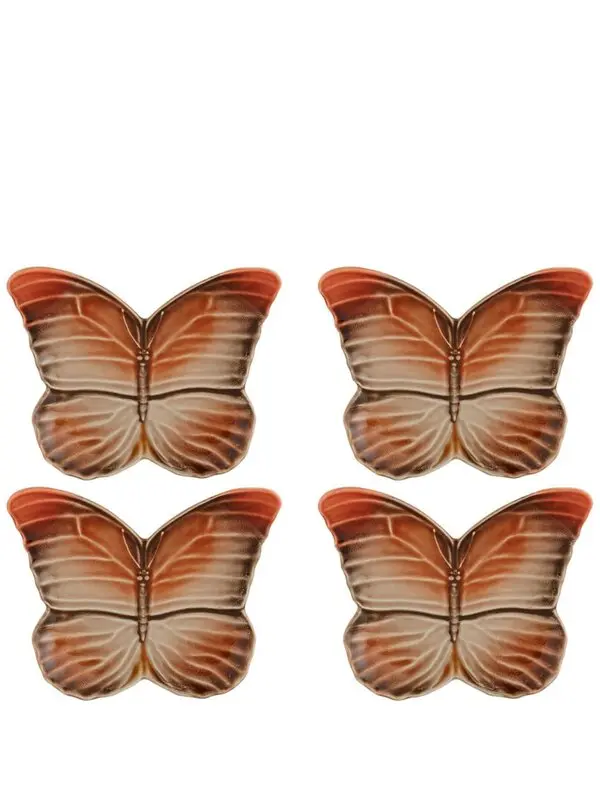 BORDALLO PINHEIRO Cloudy Butterflies Bread And Butter Plate - Orange