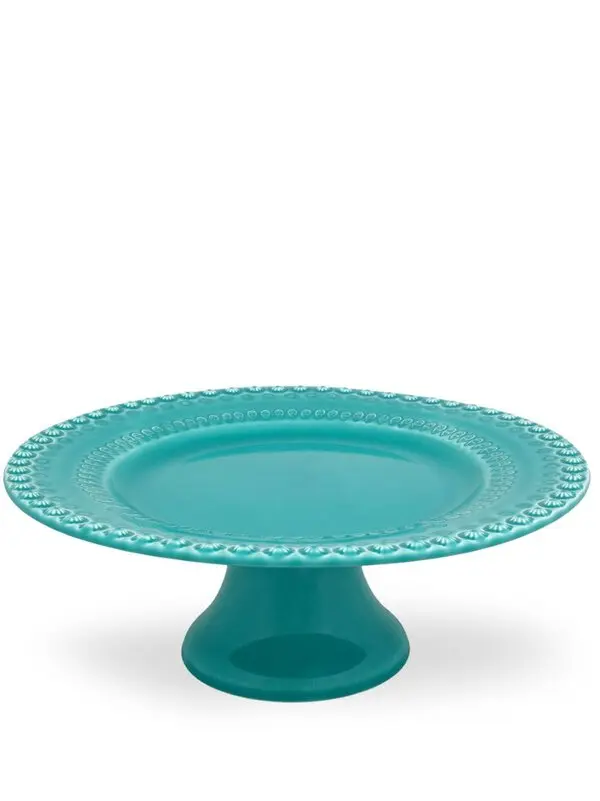 BORDALLO PINHEIRO Fantasia Ceramic Cake Stand - Blue