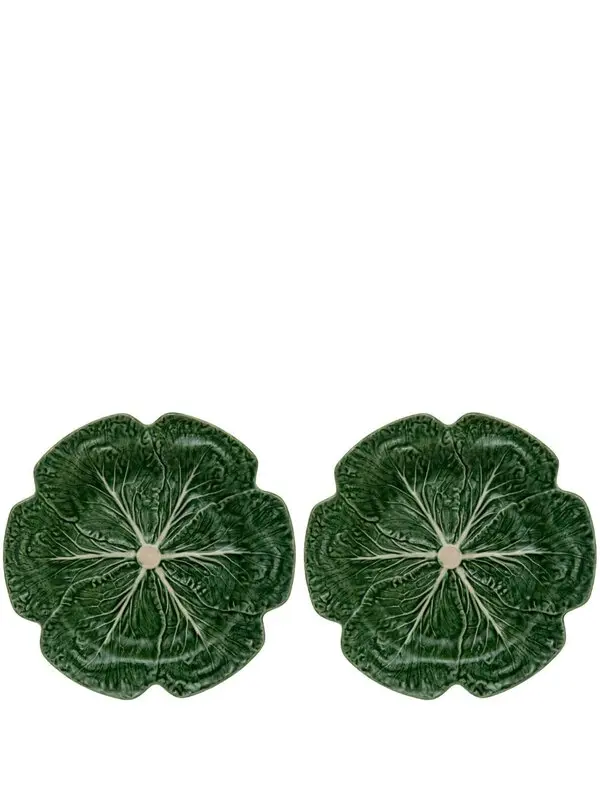 BORDALLO PINHEIRO Couve Charger Plates - Green