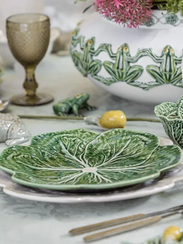 BORDALLO PINHEIRO Couve Dinner Plate - Green
