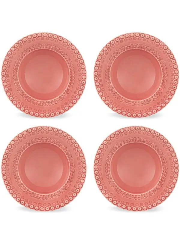 BORDALLO PINHEIRO Fantasia Soup Plate - Pink