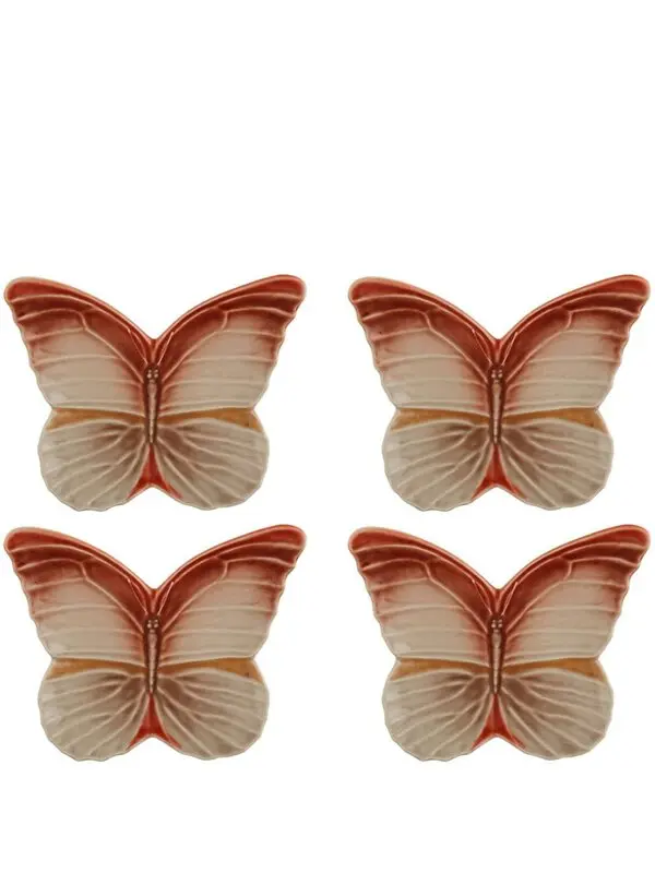 BORDALLO PINHEIRO Cloudy Butterflies Dessert Plates - Neutrals