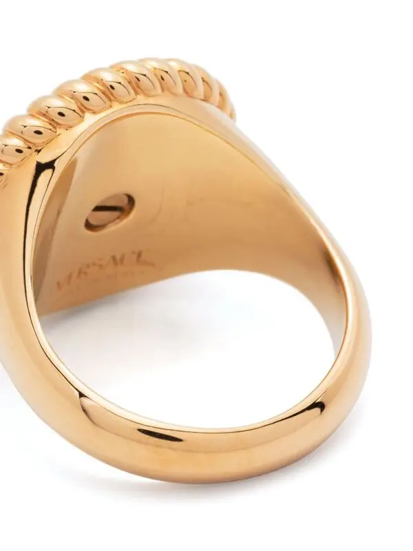 Versace Medusa Biggie Ring In Gold - 45% Off | Editorialist