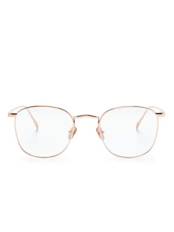 Linda Farrow Round Frame Eyeglasses - Pink