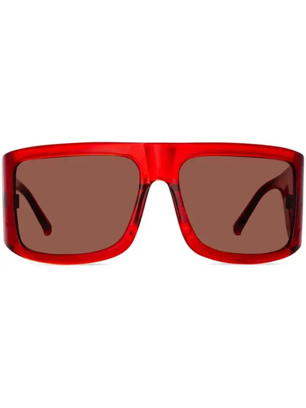 Linda Farrow Andre Oversized Sunglasses - Red