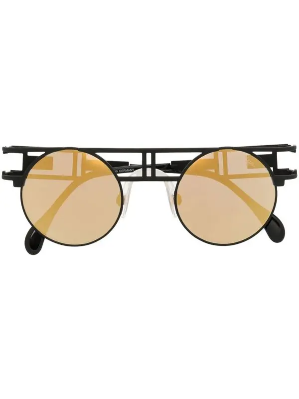 Cazal 9580 Round-frame Sunglasses - Black