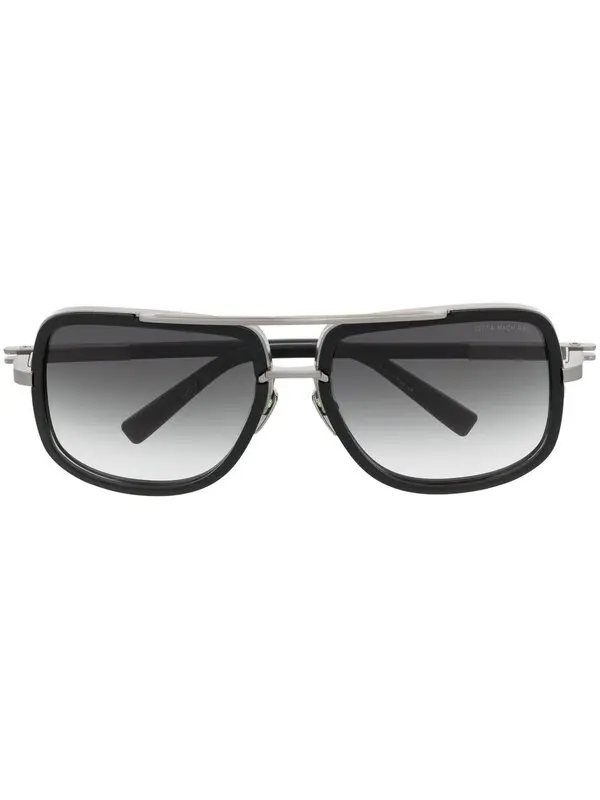 Dita Square-frame Sunglasses - Silver
