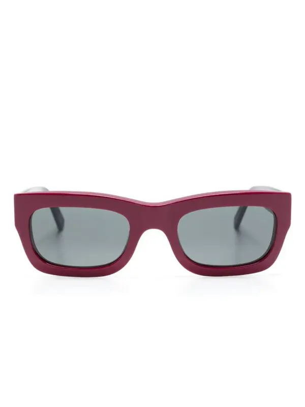 Marni Kawasan Falls Rectangle-frame Sunglasses - Red