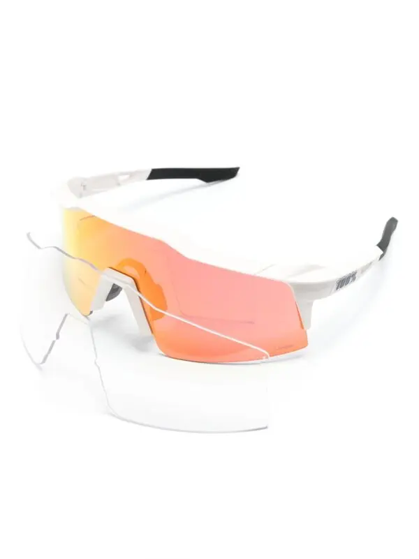 100% PURE Speedcraft Oversized Sunglasses - White