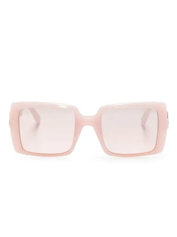 Moncler Promenade Rectangle-frame Sunglasses - Pink