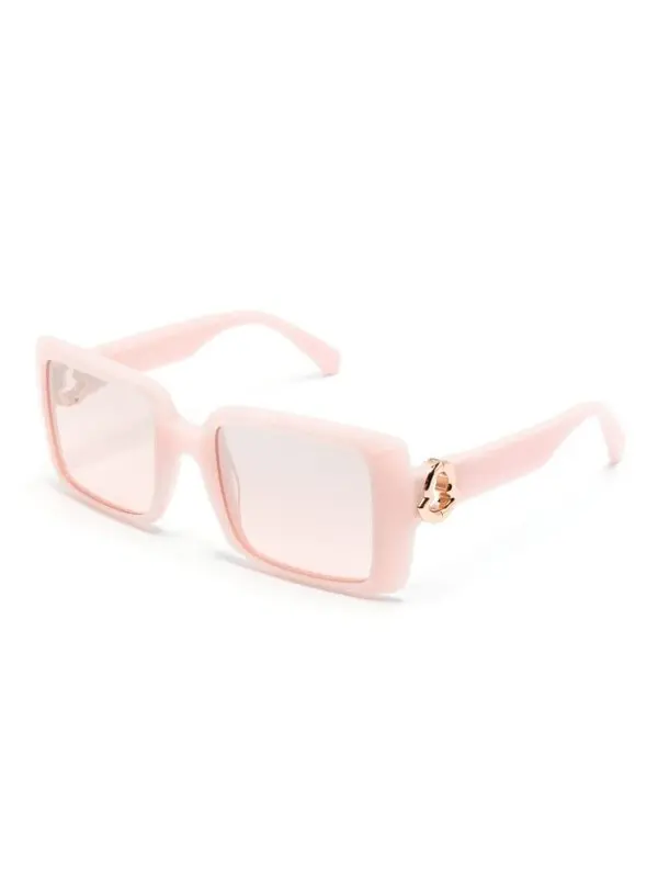 Moncler Promenade Rectangle-frame Sunglasses - Pink
